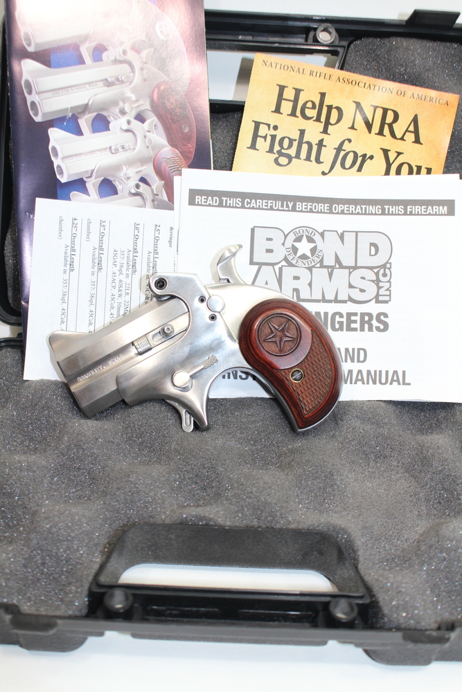 Bond Arms Mini Texas Edition 2 Shot 45 LC/410 w/Org Box and Paperwork ...