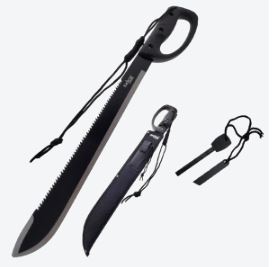 Tactical Master 26-in Machete Full Tang W/ Fire Starter And Sharpening ...