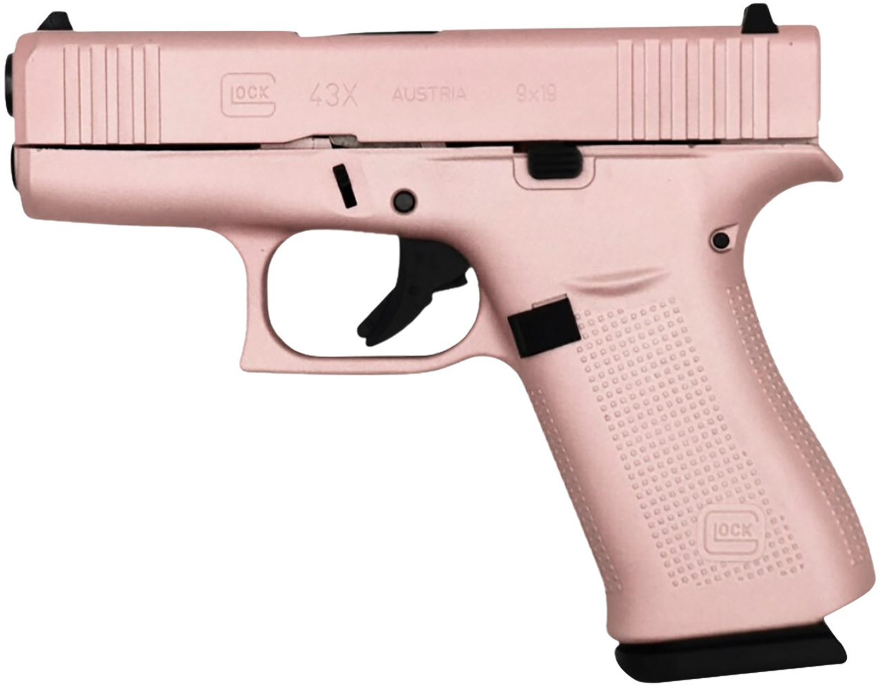 Glock PX4350204RGPCT G43X Slim Sub-Compact Frame 9mm Luger 10+1 3.41 ...