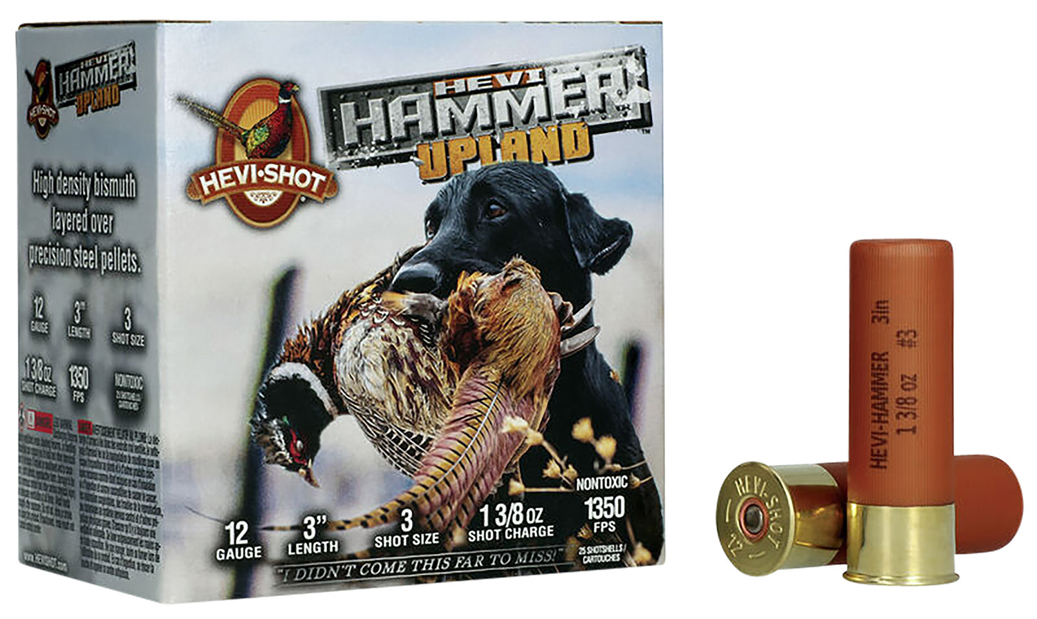 HEVI-Shot HS29113 HEVI-Hammer Upland 12Gauge 3" 1 3/8oz Steel/Bismuth ...